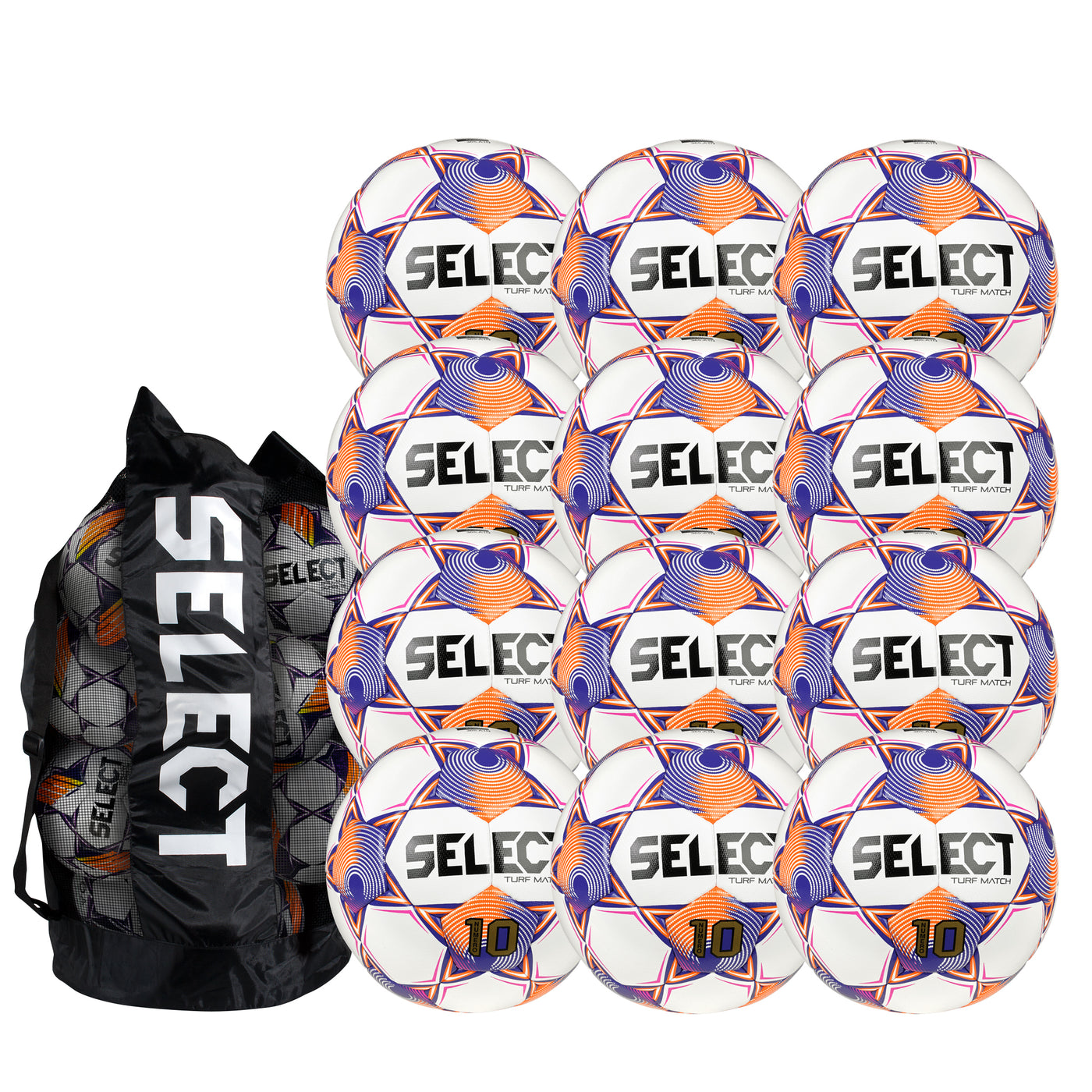 Numero 10 Turf Match v25 Pack - 12 Balls + Duffle