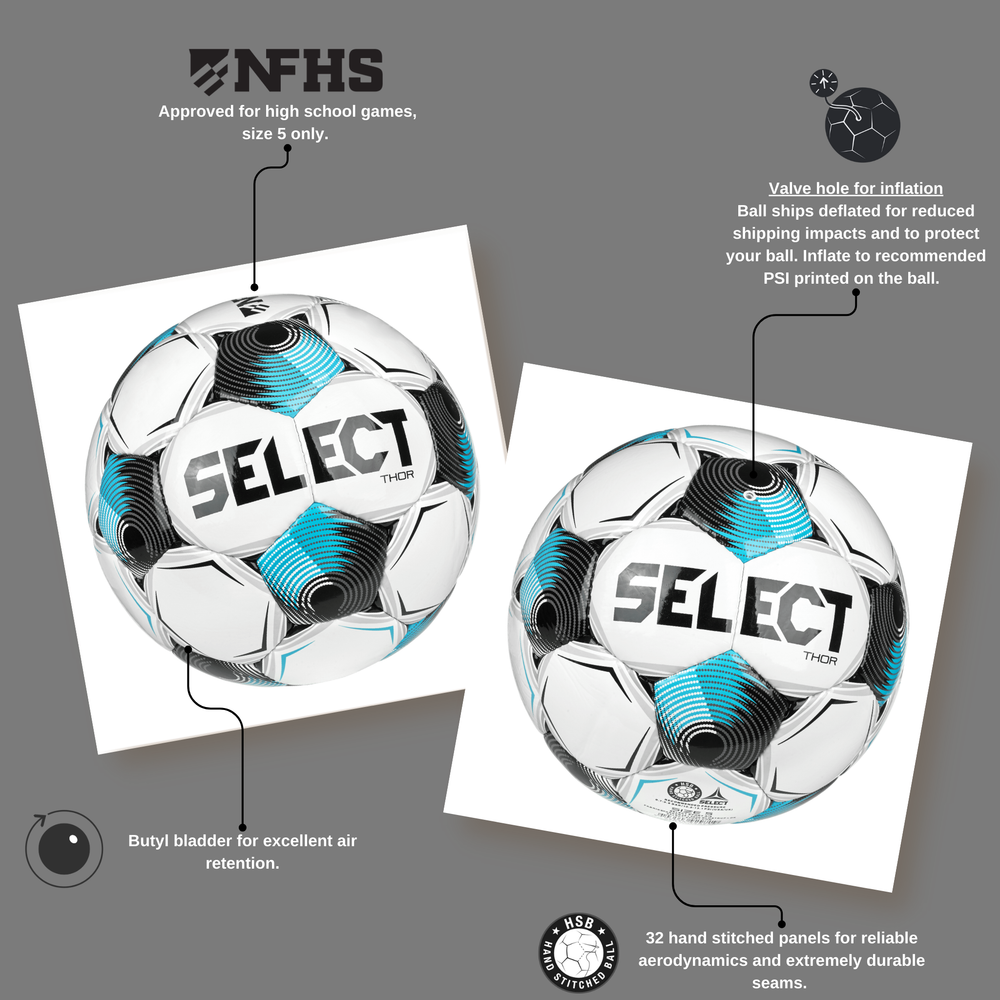 Club soccer ball - match and training ball - NFHS Approved